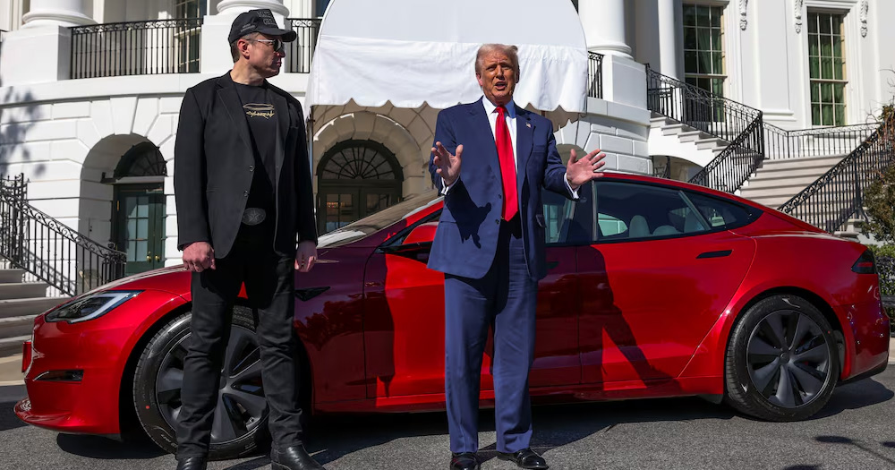 Charge Trump for his Corrupt White House Tesla Stunt | Civic Shout